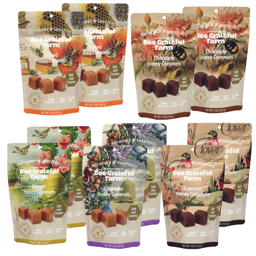 Honey Caramels Gift Givers Delight (10 Bags) | Bee Grateful Candy