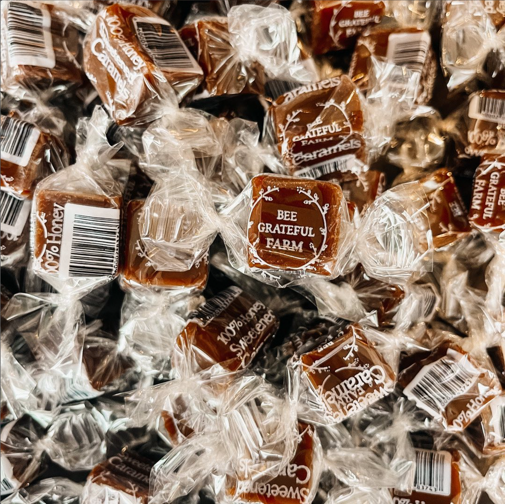 Lavender Honey Caramels (80 piece) | Bee Grateful Candy